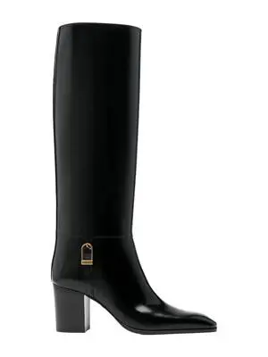 Saint Laurent 75mm Julia Boots - Black