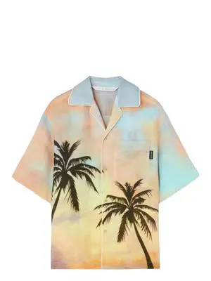 Palm Angels Sunrise Bowling Shirt - Pink