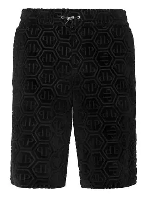 Philipp Plein Hexagonal-logo Shorts - Black