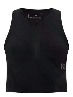 Y3 Y-3 Cropped Performance Tank Top