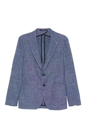 Tagliatore Textured Blazer - Blue
