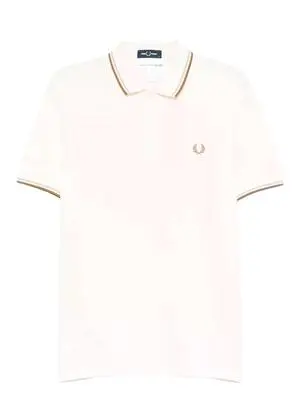 Comme Des Garçons Embroidered-motif Polo Shirt - Pink
