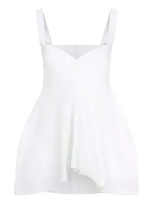 Carven Poplin Top - White