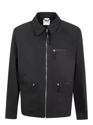 Aspesi Zip-up Shirt Jacket - Black