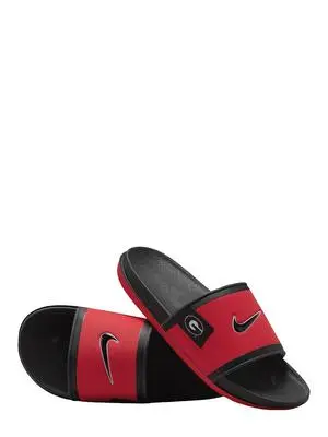 Nike Nike Offcourt Georgia University Slides University Red/dark Smoke Grey/black