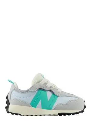 NEW BALANCE 327 Hook And Loop Sneakers - Aluminum Grey/cyber Jade