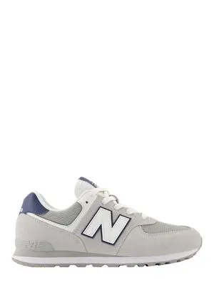 NEW BALANCE 574 Lace Up Sneakers Brighton Grey/nb Navy Blue