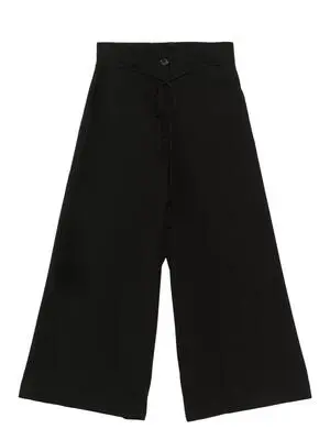 Isabel Benenato Wide-leg Trousers - Black