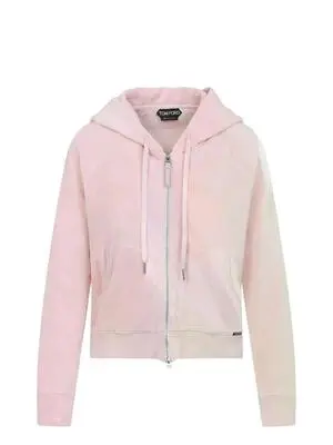 TOM FORD Terry-cloth Zip-up Hoodie - Pink
