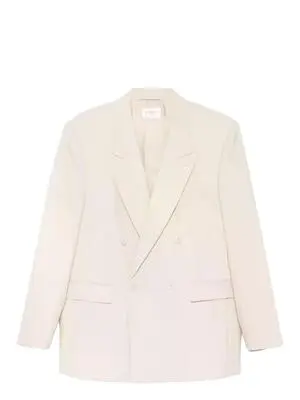 Saint Laurent Wool Blazer - Neutrals