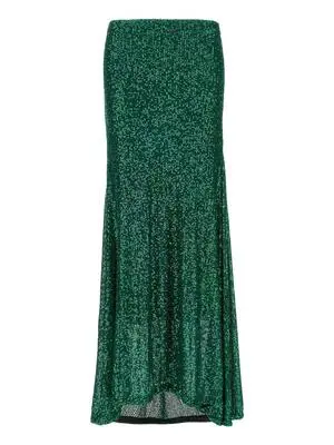 LE TWINS Maria Cristina Maxi Skirt - Green