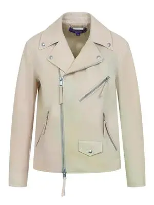 Ralph Lauren Leather Jacket - Neutrals