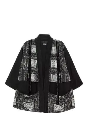 MOSTLY HEARD RARELY SEEN Fisherman Kimono Jacket - Black