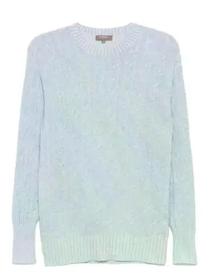 N.peal Thames Cable Pullover Sweater - Blue