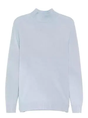 N.peal Mayfair Turtle Neck Jumper - Blue