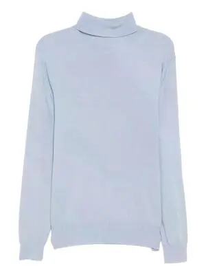 N.peal Trafalgar Roll Neck Jumper - Blue
