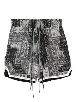MOSTLY HEARD RARELY SEEN Paisley Cut-me-up Shorts - Grey