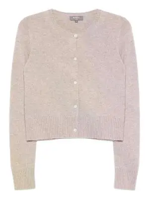 N.peal Chunky Knit Cropped Cardigan - Neutrals