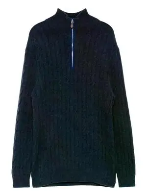 N.peal Cable-knit Cashmere Sweater - Blue