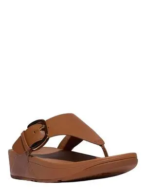 Fitflop FitFlop Lulu Buckle Flip Flop Deep Tan