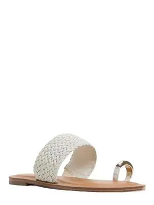 Aldo ALDO Beachwalk Woven Slide Sandal White/ Bone
