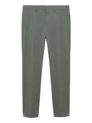 Mango MANGO Superslim Fit Stretch Trousers Grey Green