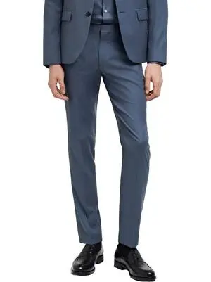 Mango MANGO Superslim Fit Stretch Trousers Sky Blue