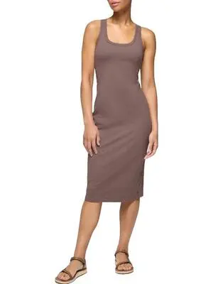 Prana Hevana Racerback Performance Midi Dress - Carob Heather