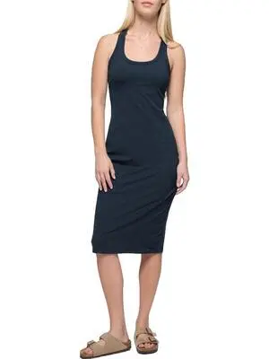 Prana Hevana Racerback Performance Midi Dress - Stormy Night Heather