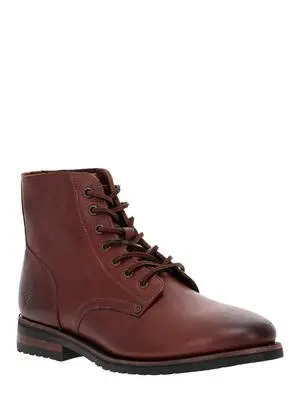 Frye Barrett Lace-up Derby Boot - Cognac