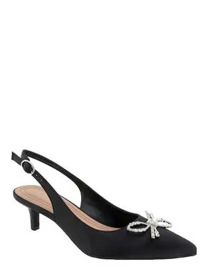 Bcbgmaxazria Donna Slingback Kitten Heel Pump - Black
