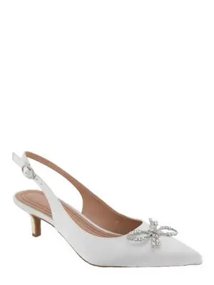 Bcbgmaxazria Donna Slingback Kitten Heel Pump - Porcelain