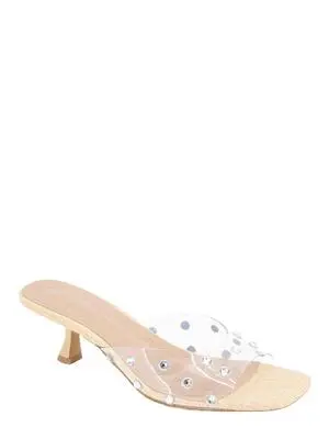 Bcbgmaxazria Inika 2 Slide Sandal - Clear/ Rhinestone