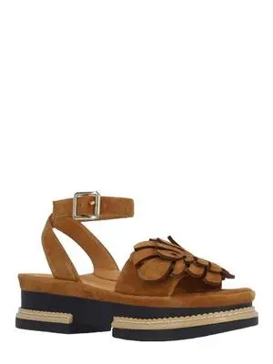 L'AMOUR DES PIEDS Alaric Platform Sandals - Coffee