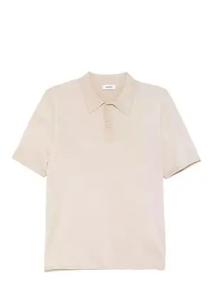 Sandro Short-sleeve Knitted Polo Shirt Neutrals