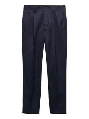 Prada Prada Cotton Extra-Slim Fit Trousers Navy