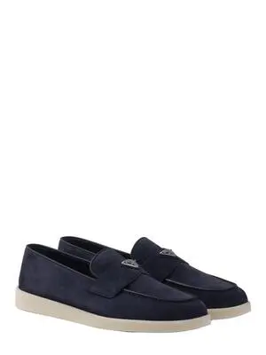 Prada Suede Loafers - Blue