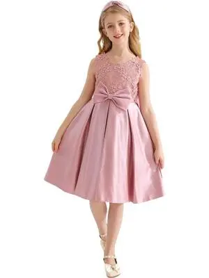TULLEEN Tulleen Hampton Embroidered Dress Pink
