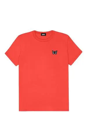 DALIX Butterfly Relaxed Tee - Poppy Red