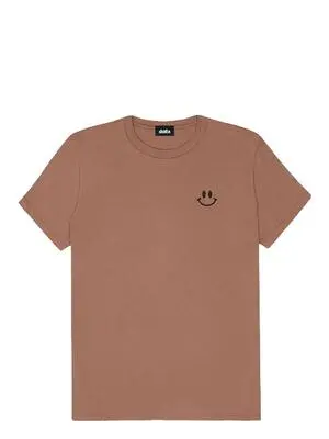 DALIX Smile Face Tee - Chestnut