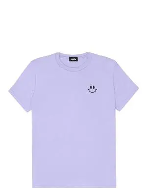 DALIX Smile Face Tee - Dark Lavender