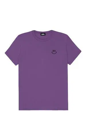 DALIX Smile Face Tee - Purple