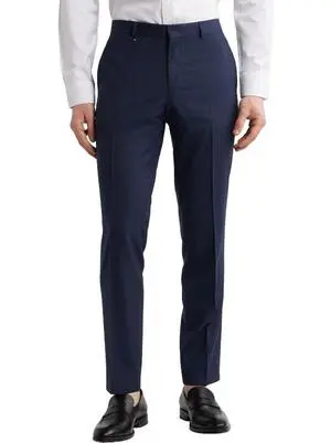 HUGO BOSS BOSS Genius Slim Fit Microcheck Dress Pants