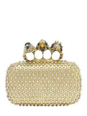ALEXANDER MCQUEEN Crystal Knuckle Clutch