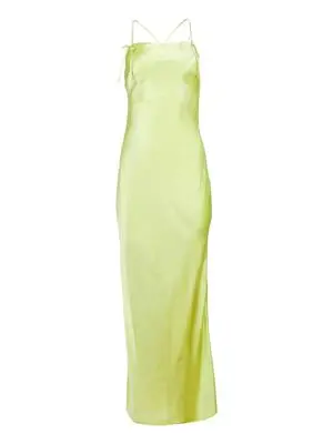 Fleur Du Mal Silk Dress - Green