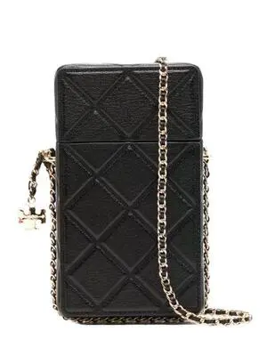 Tory Burch Fleming Phone Crossbody Bag - Black