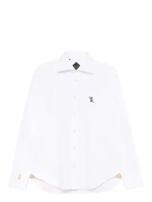 BILLIONAIRE Logo-embroidered Shirt - White