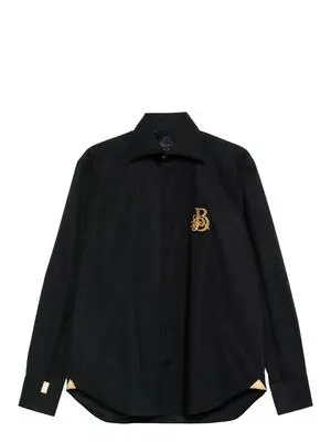 BILLIONAIRE Logo-embroidered Shirt - Black