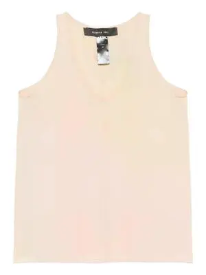 Federica Tosi Crepe De Chine Tank Top - Neutrals