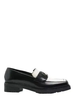 Patrizia Pepe Leather Loafers - Black